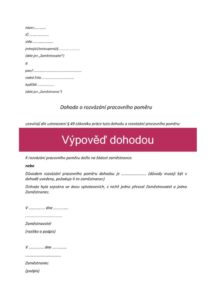 Výpověď z pracovního poměru – vzor, žádost o ukončení - Vmagazin.cz